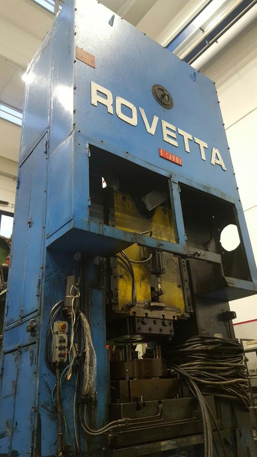 Used - Aluminium and brass hot forging press - ROVETTA F-5000